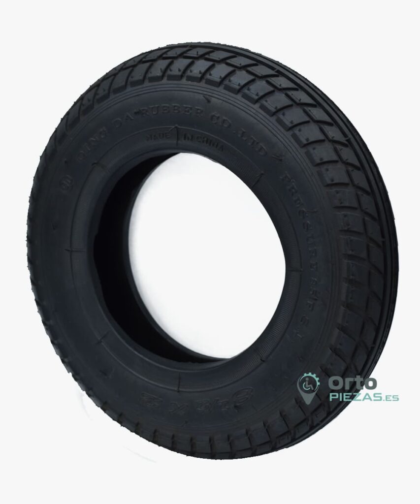 Cubierta neumática rueda 9" 2.80/2.50-4 4 PR color negro | Ortopiezas